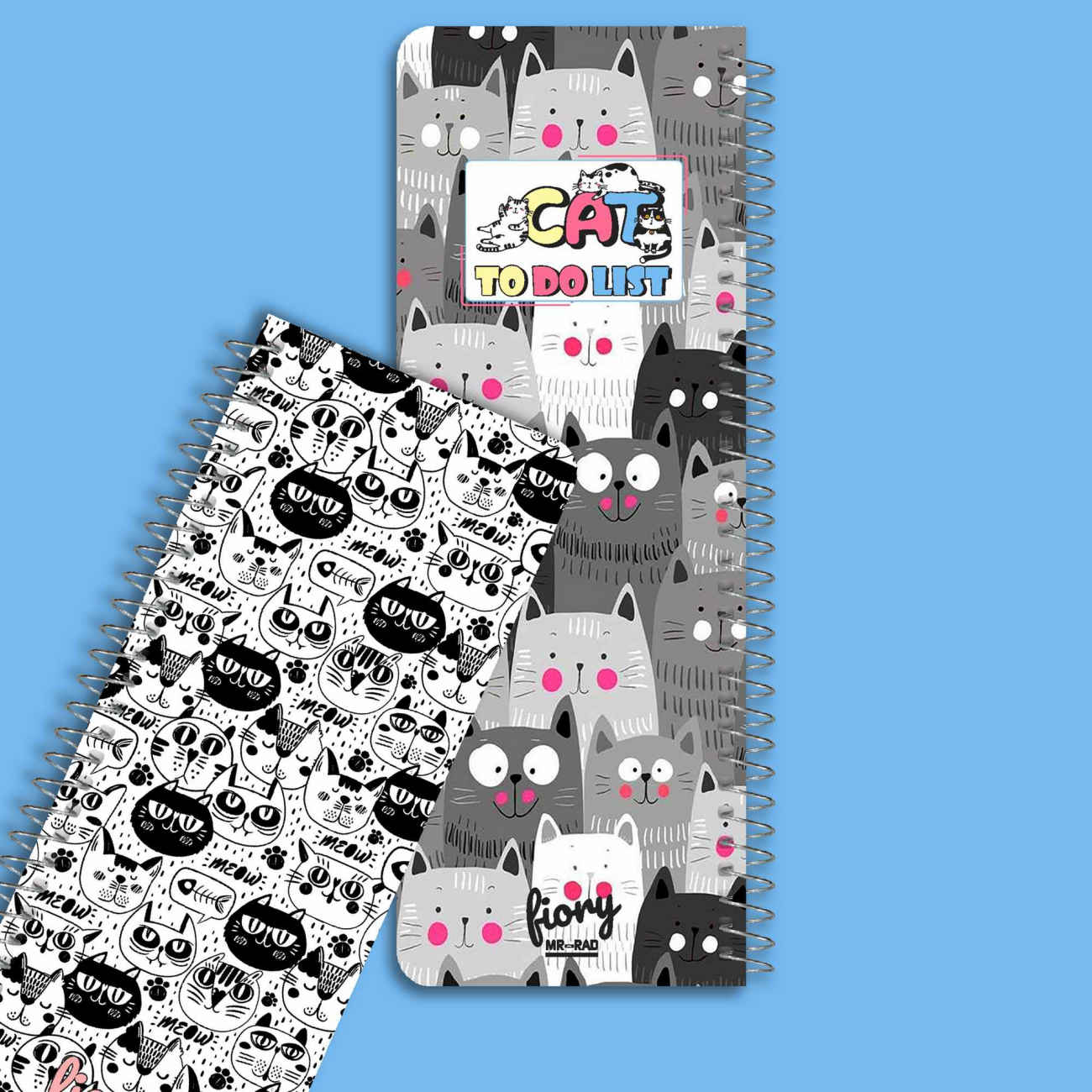 Mr. Rad To-Do List Notebook – Charming Fancy Cats Design - ShopiPersia