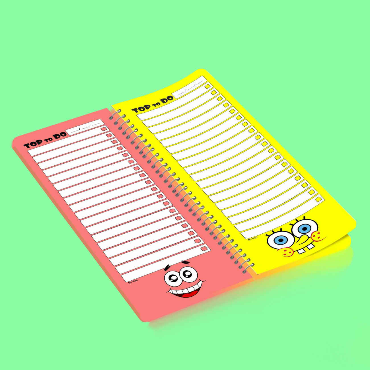 Mr. Rad To-Do List Notebook – SpongeBob Design Best Daily Planner for ...