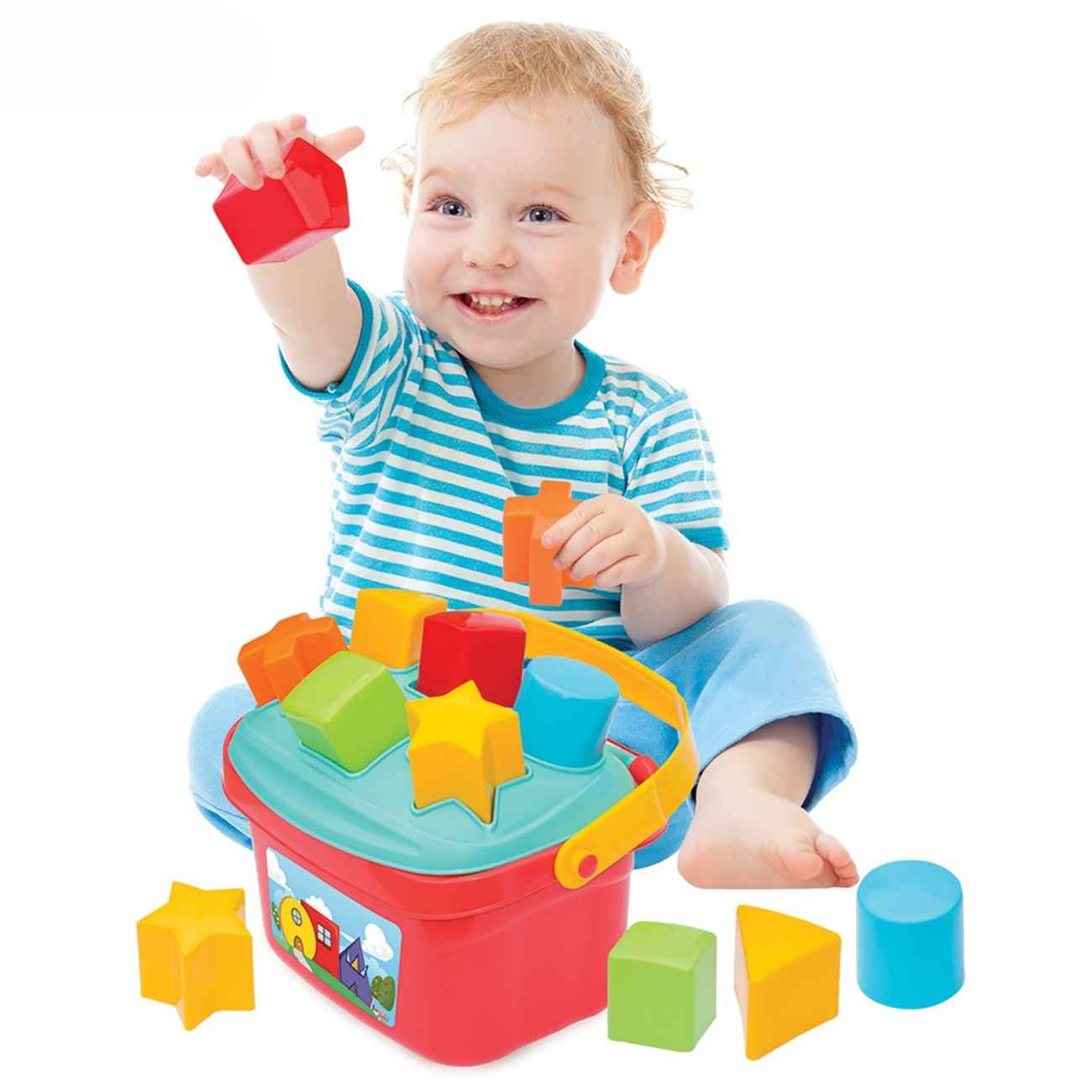Play & Learn Geometric Sorting Toy with Basket Design Perfect for ...