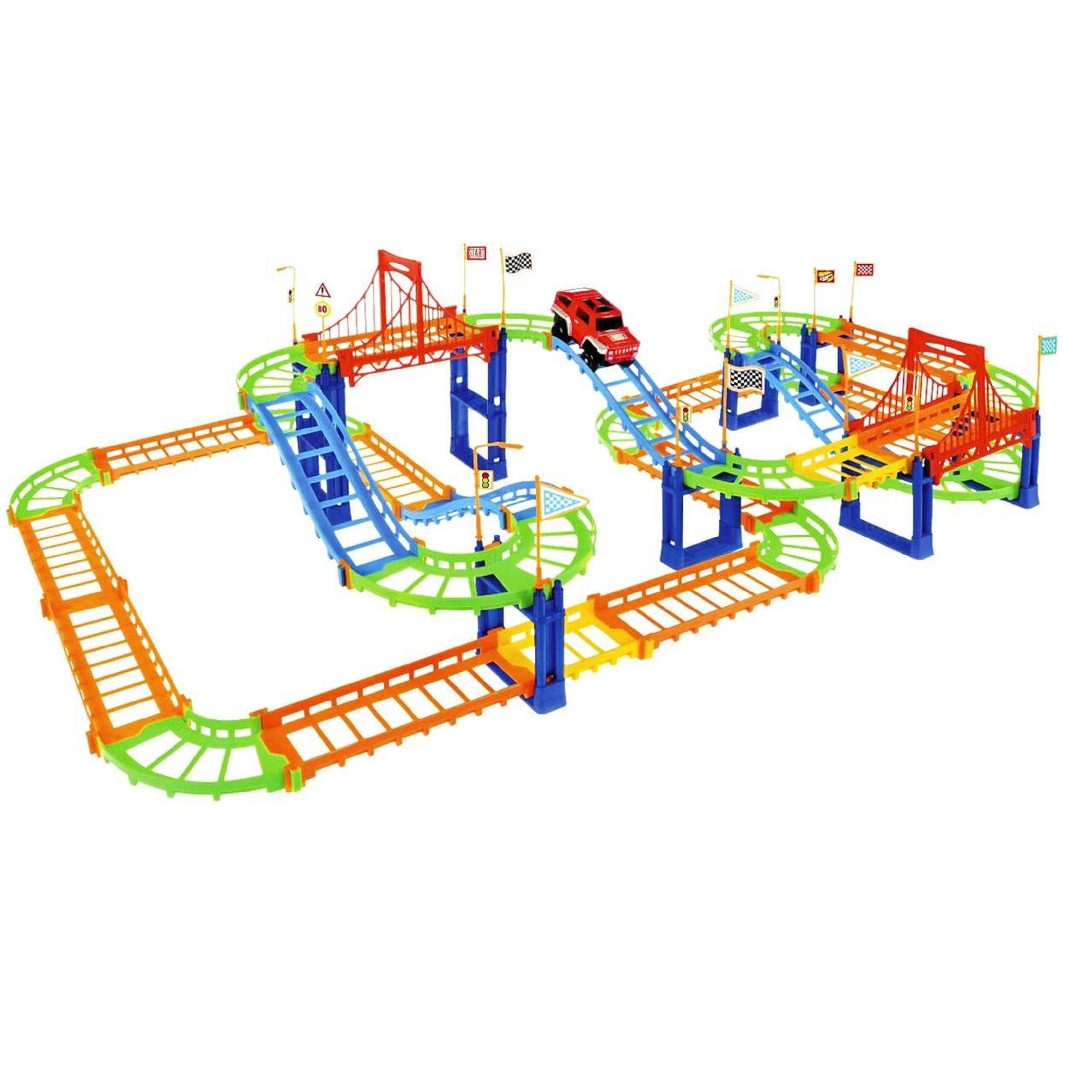 Race Track Toy Set for Kids – Fast Cars & Endless Fun with 125 Pcs ...
