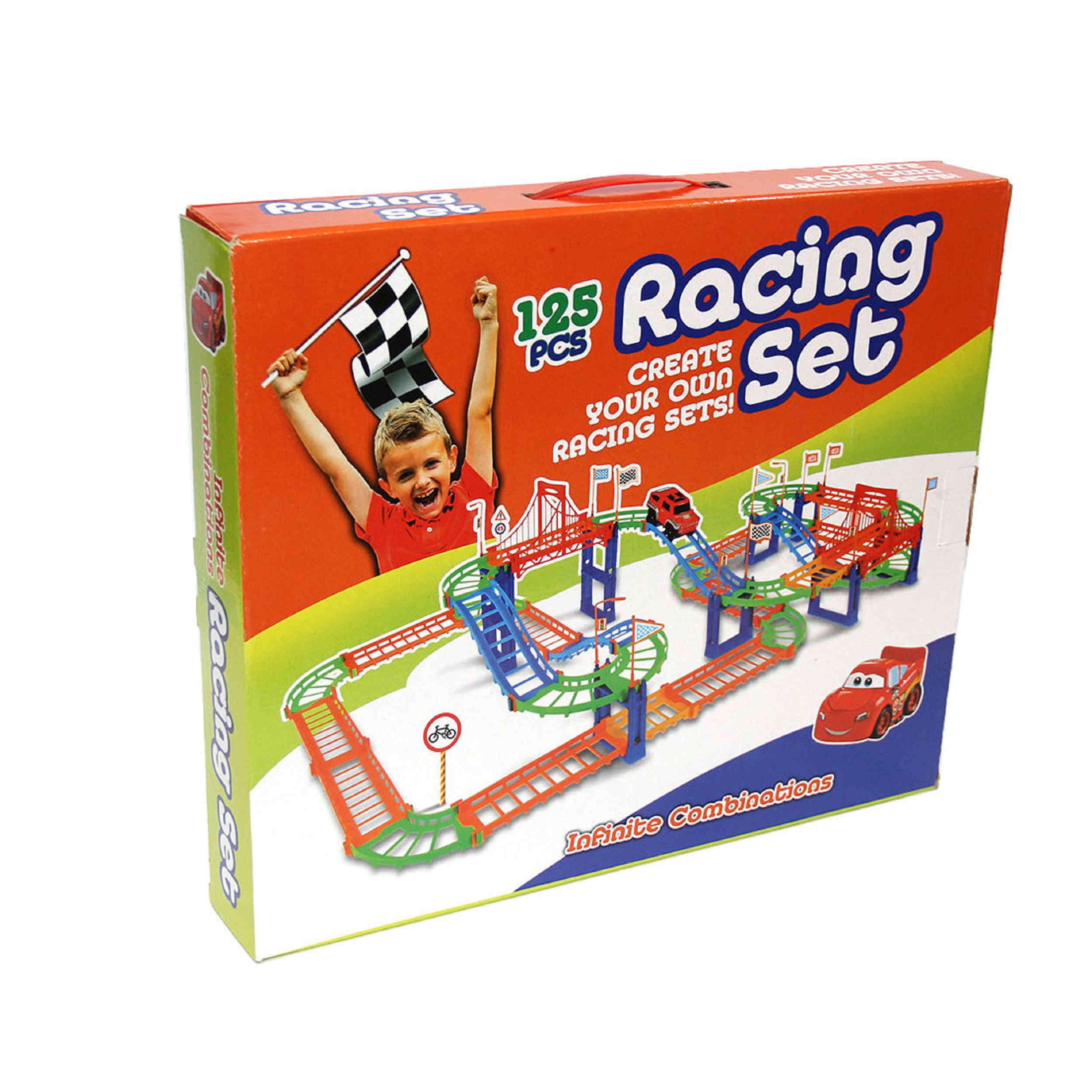Race Track Toy Set for Kids – Fast Cars & Endless Fun with 125 Pcs ...
