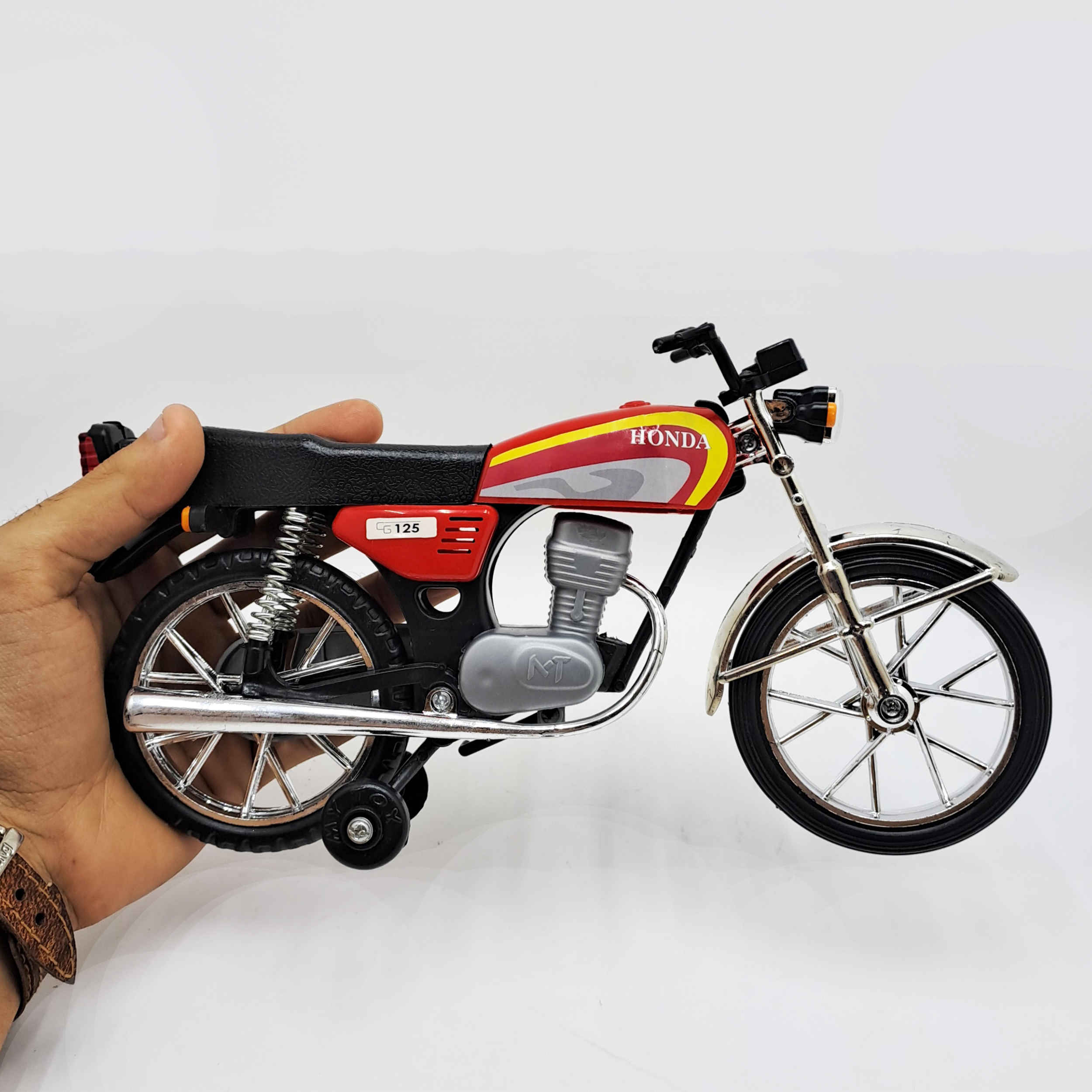 Rasha Honda 125 Toy Motorcycle – Realistic Ride-On for Kids ...