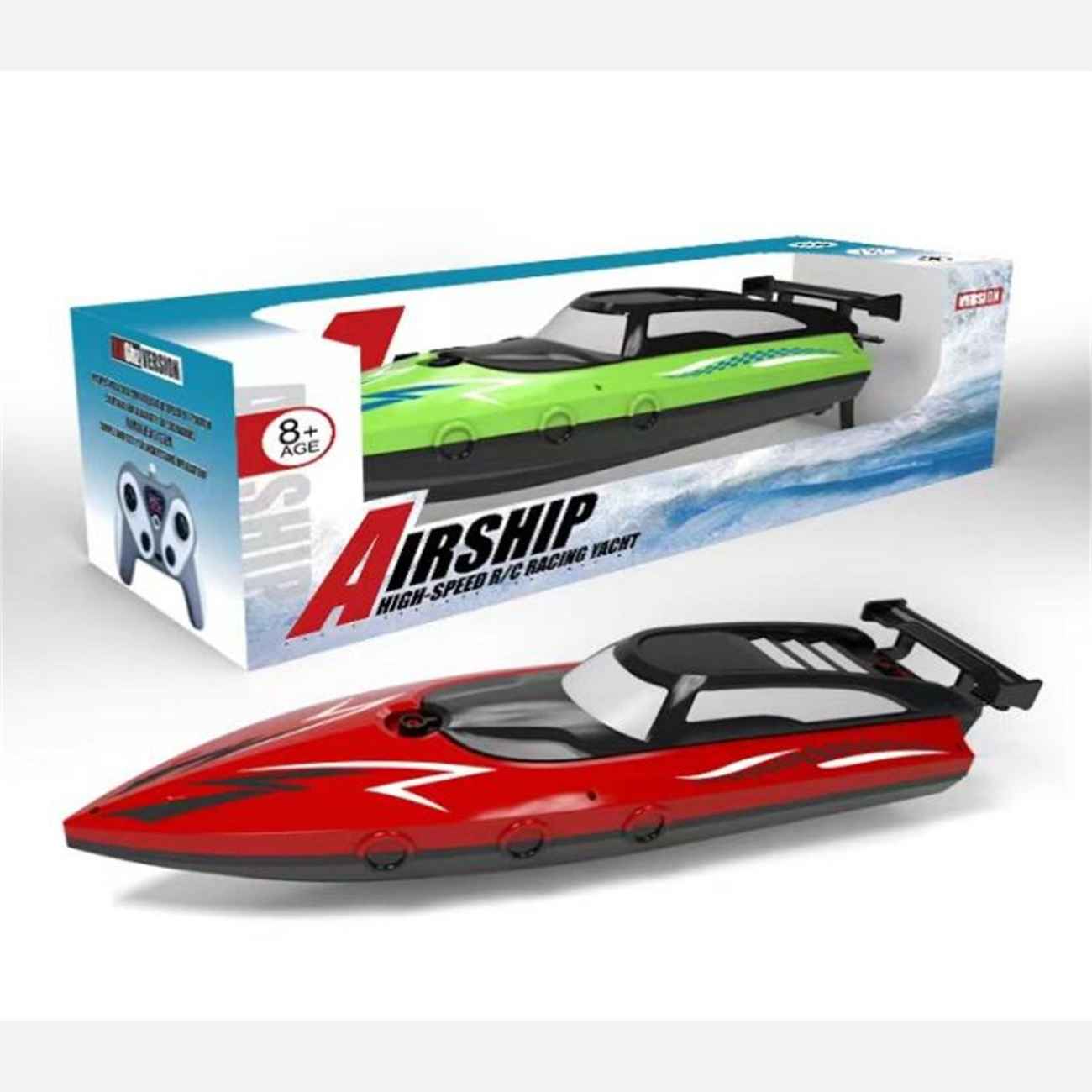 Red Remote-Controlled Toy Boat for Kids – Waterproof Design with ...