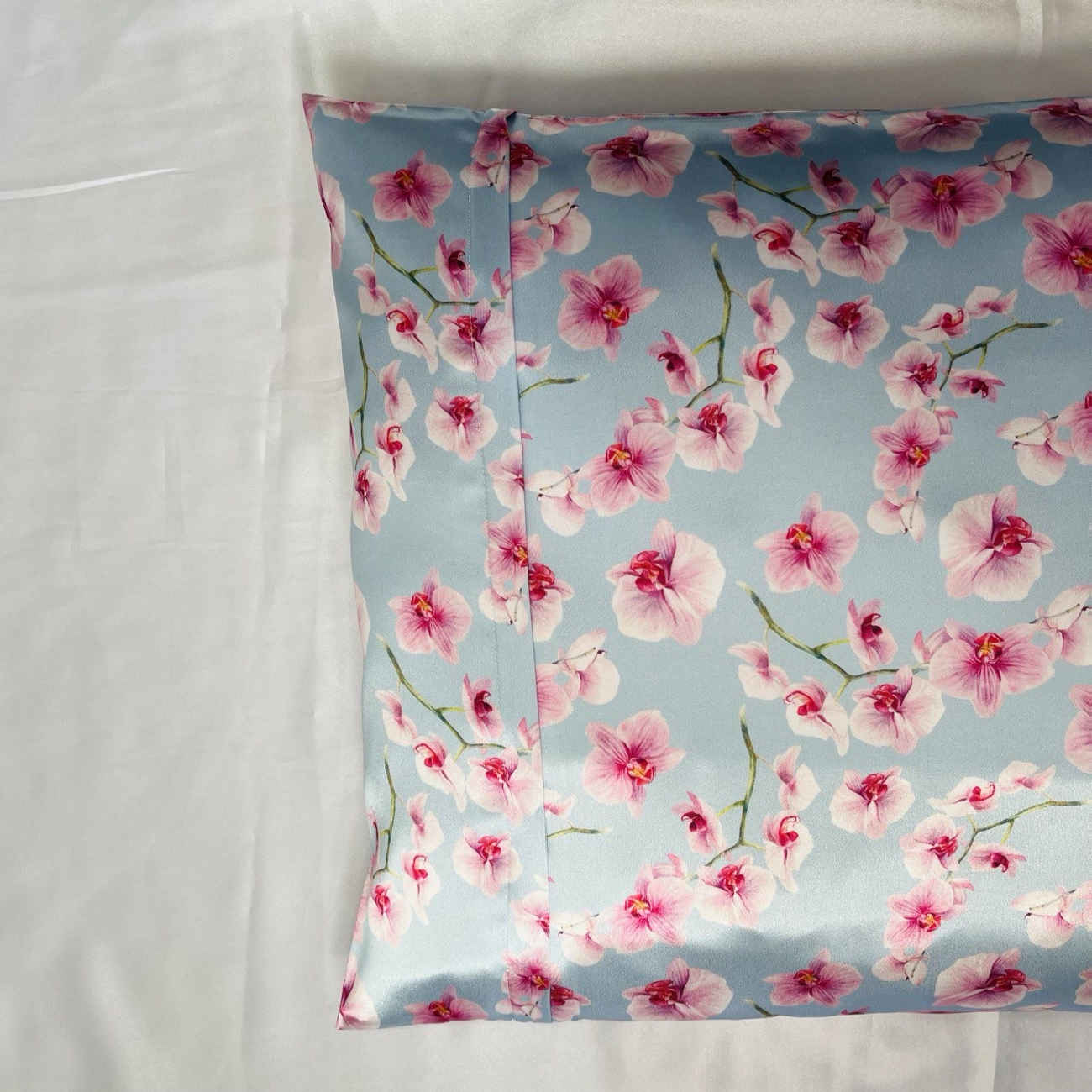 Satin Pillowcase – Smooth Comfort Inspired by Orchid Flowers - ShopiPersia
