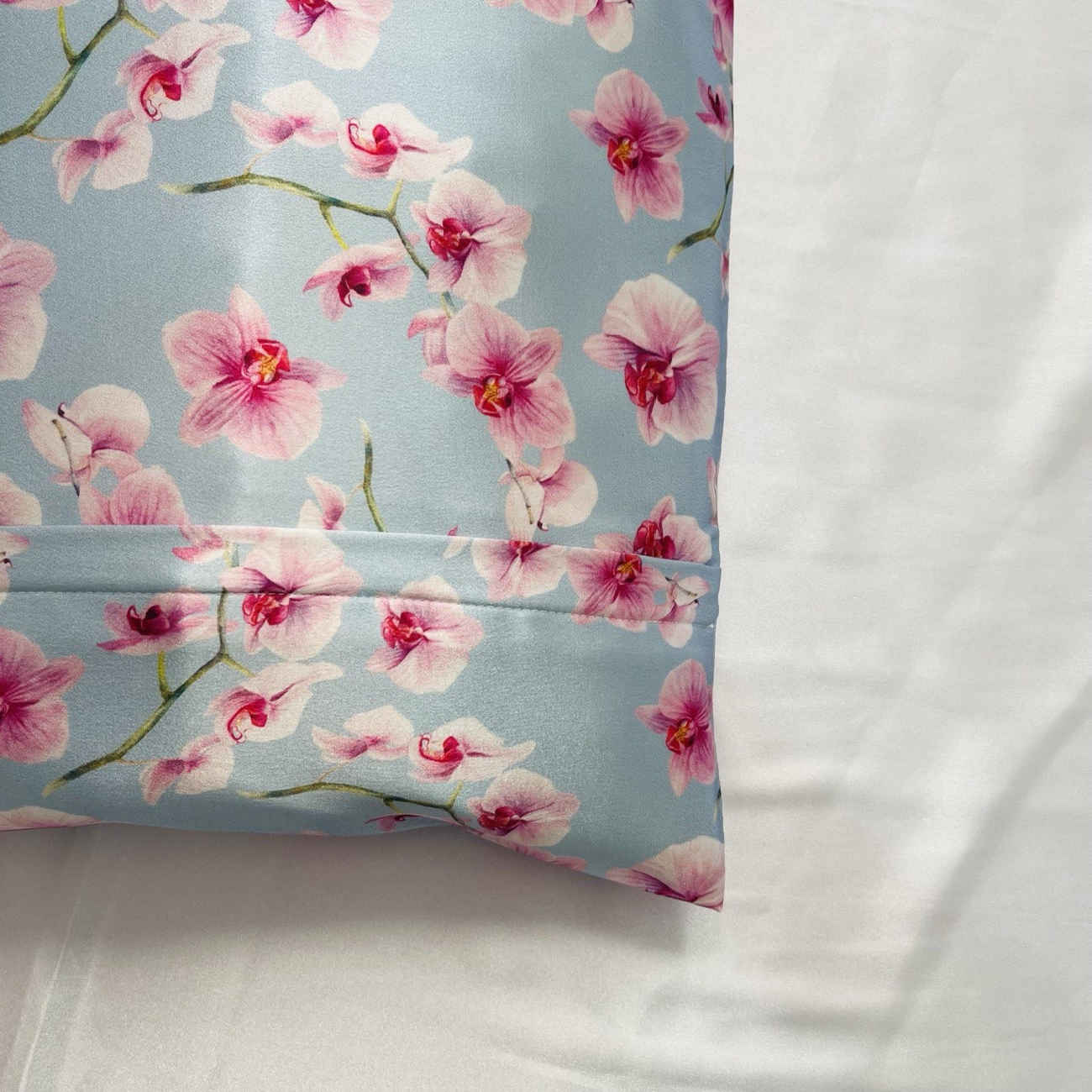 Satin Pillowcase – Smooth Comfort Inspired by Orchid Flowers - ShopiPersia