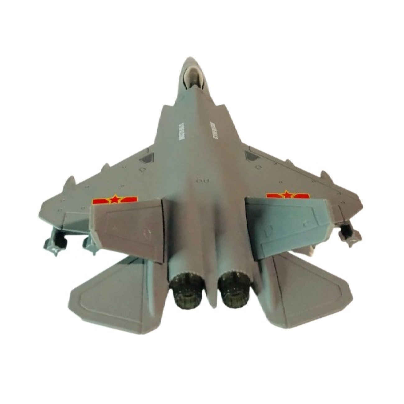 Stealth Fighter Jet Model J-35 – Decorative Collectible with Red & Blue ...