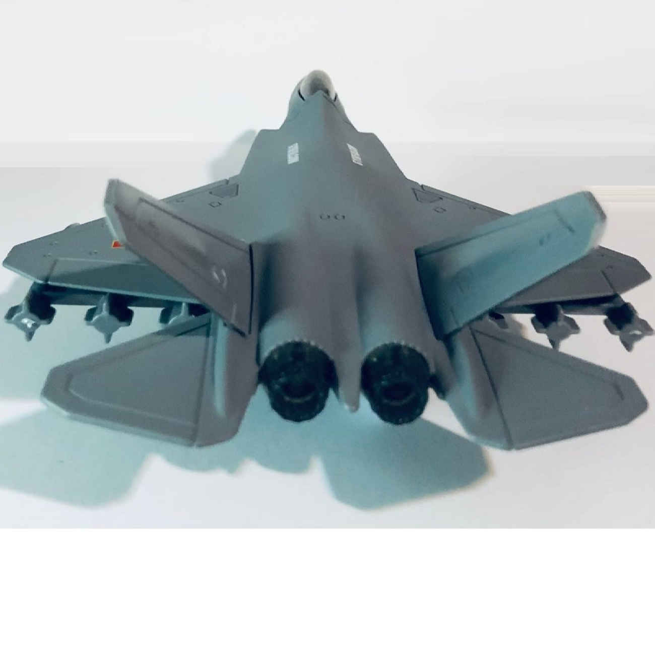 Stealth Fighter Jet Model J-35 – Decorative Collectible with Red & Blue ...