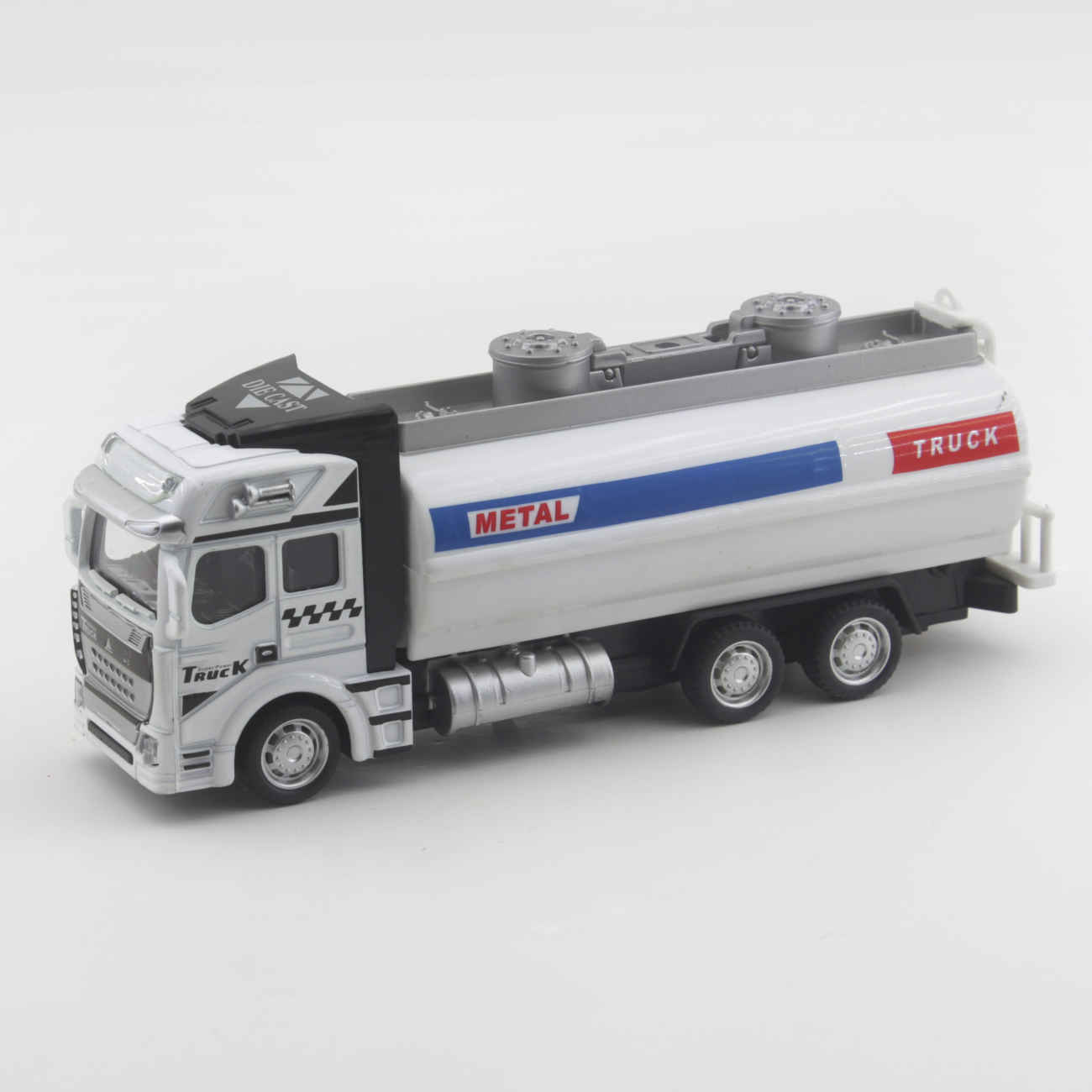 Sturdy White Fuel Carrier Truck – Safe and Realistic Toy Model ...