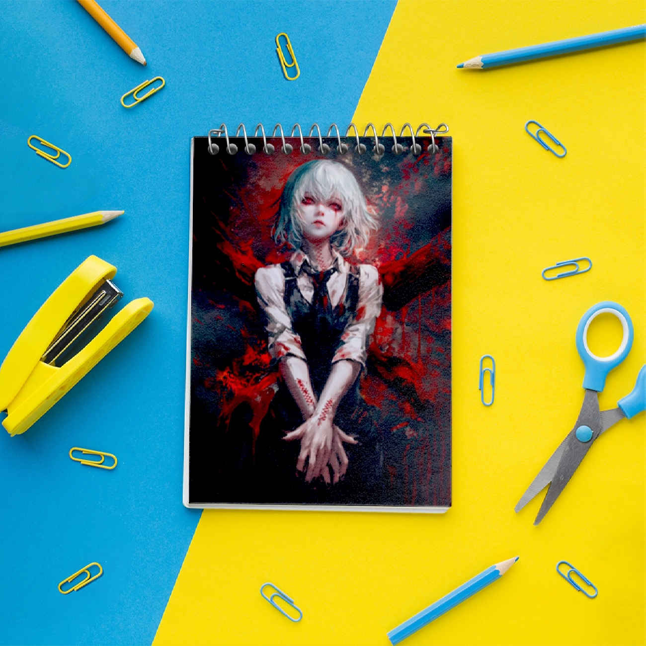 Tokyo Ghoul Anime Design Drawing Notebook – A6 Spiral Softcover (50 ...
