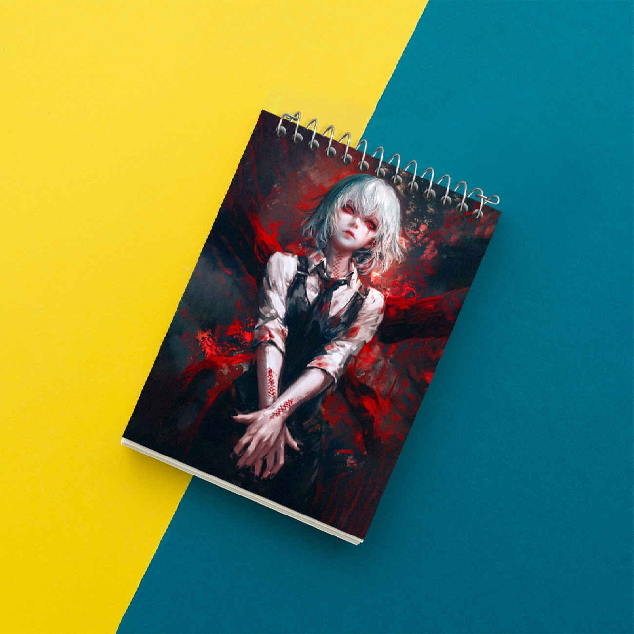 Tokyo Ghoul Anime Design Drawing Notebook – A6 Spiral Softcover (50 ...