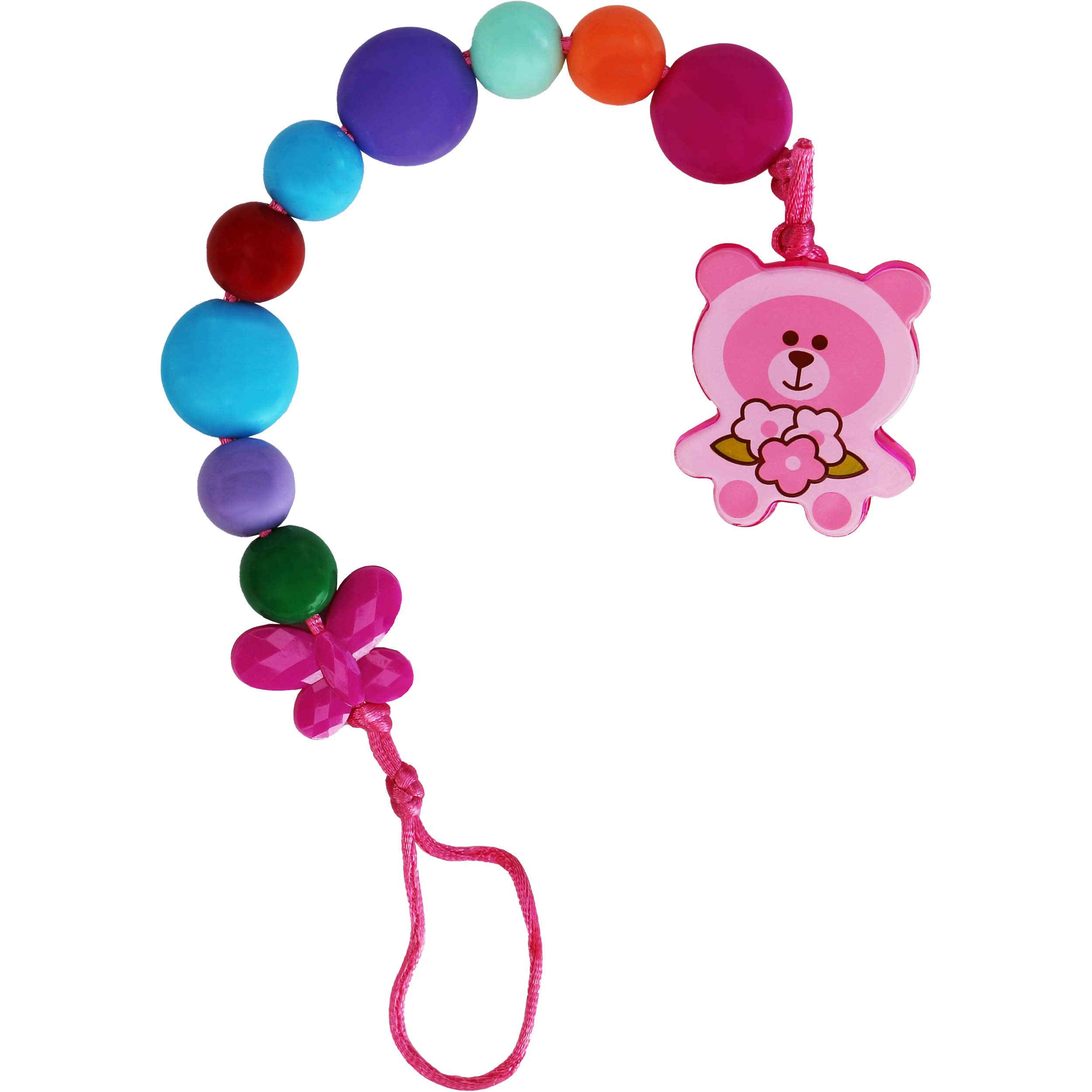 Wee Care Baby Pacifier Clip – Perfect for Teething Babies with Bear ...