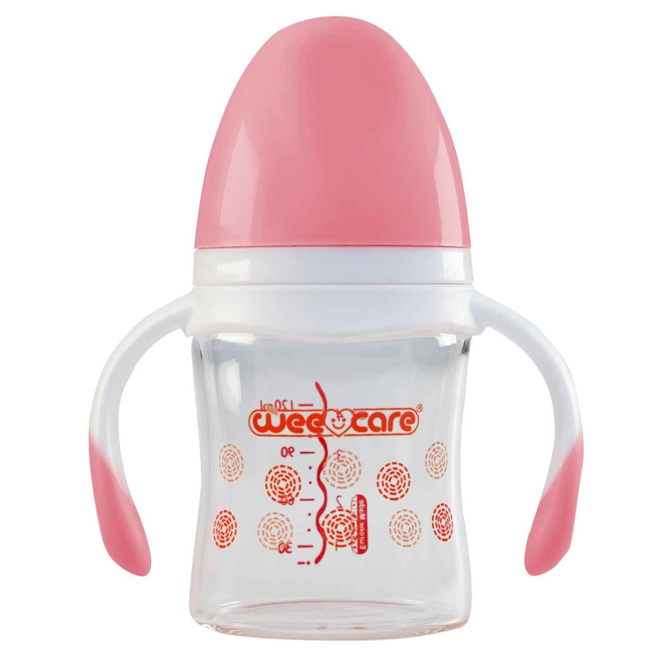 Wee Care Wide-Neck Pyrex Baby Bottle with Handles –120ml - ShopiPersia