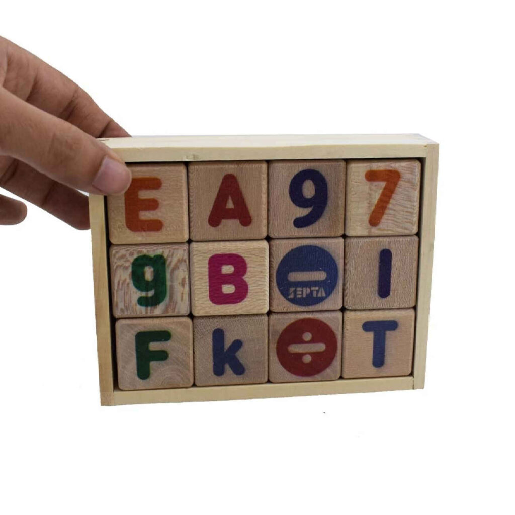 Wooden Alphabet & Number Blocks – Fun & Educational Learning Game ...