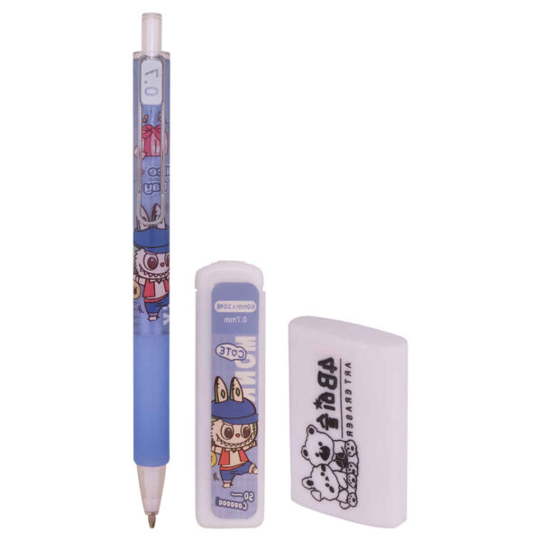 3-Piece Purple Labubu Mechanical Pencil Set – Includes Lead Refills ...