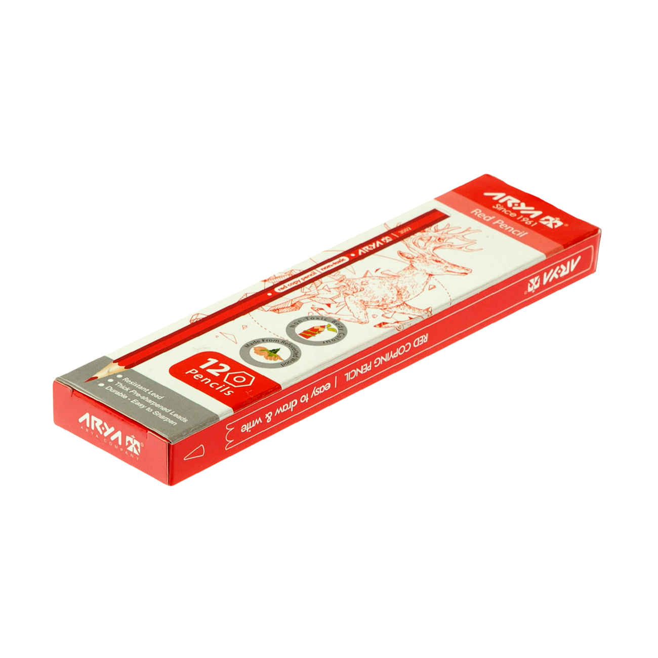 Aria 12-Pack Red Pencils – Vibrant Color and Superior Quality for ...