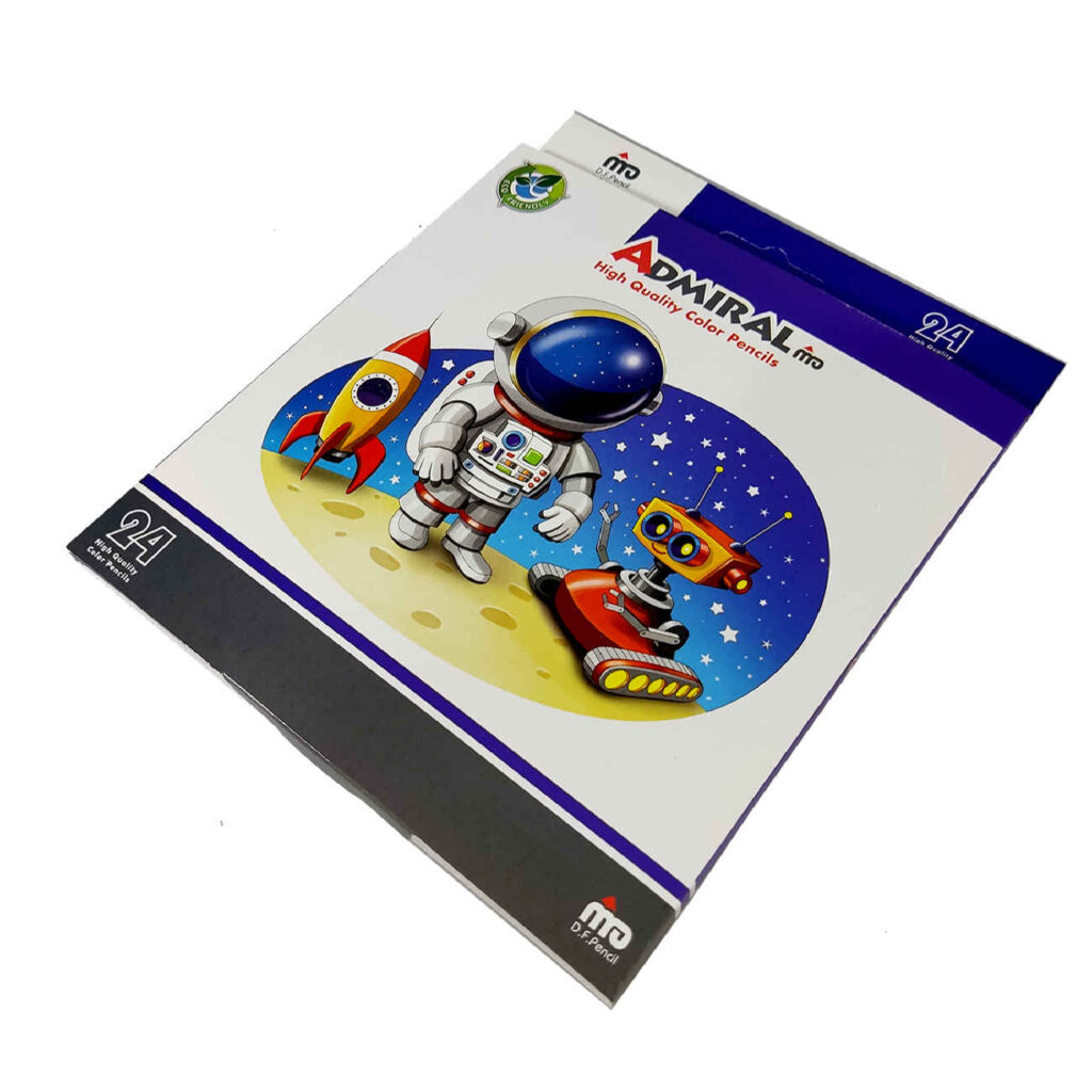 Astronaut-Themed 24 Colored Pencils by Admiral – Bright & Fun - ShopiPersia