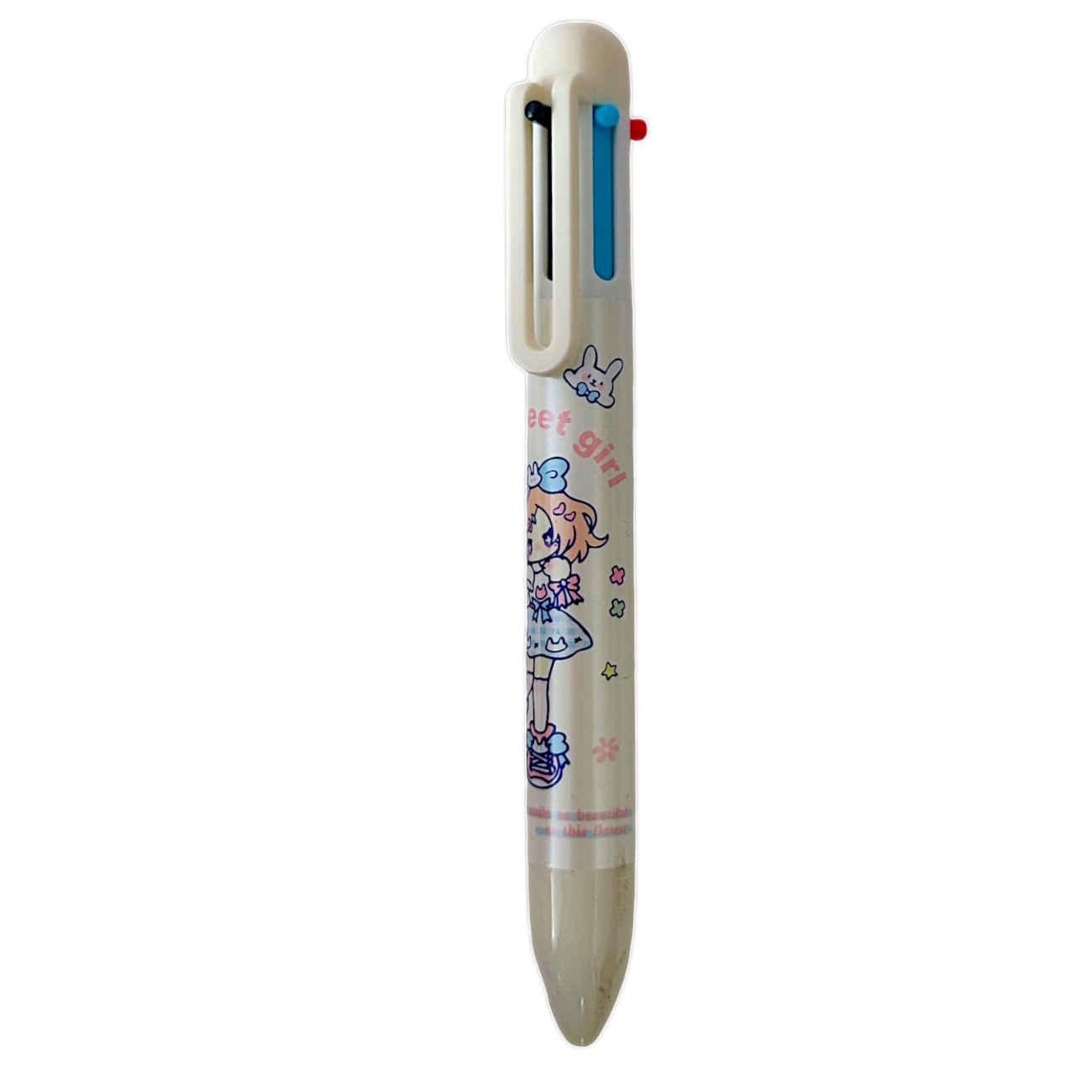 Cute Sweet Girl Multi-Color Pen – 6 Ink Shades in One Click Pen ...