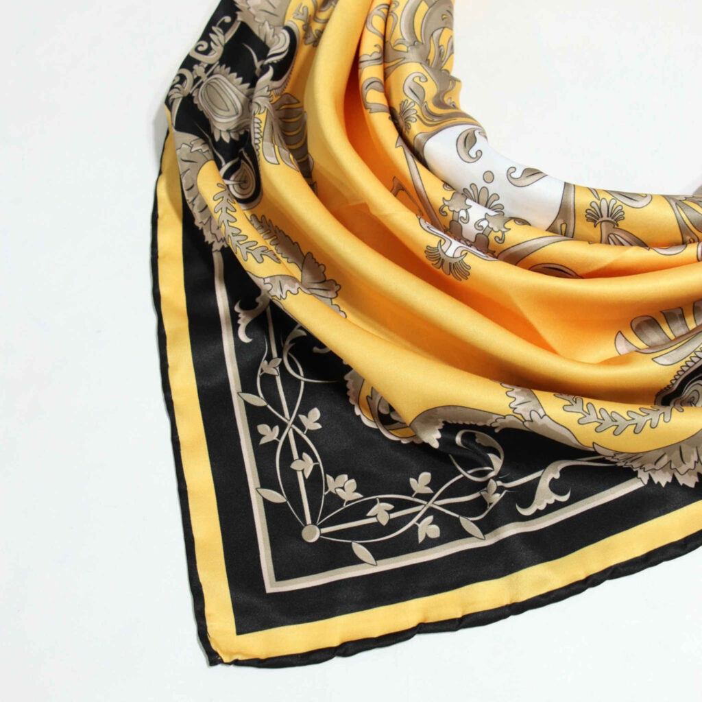 Elegant Women's Silk Scarf, Hand-Sewn – Versatile for Casual, Work ...