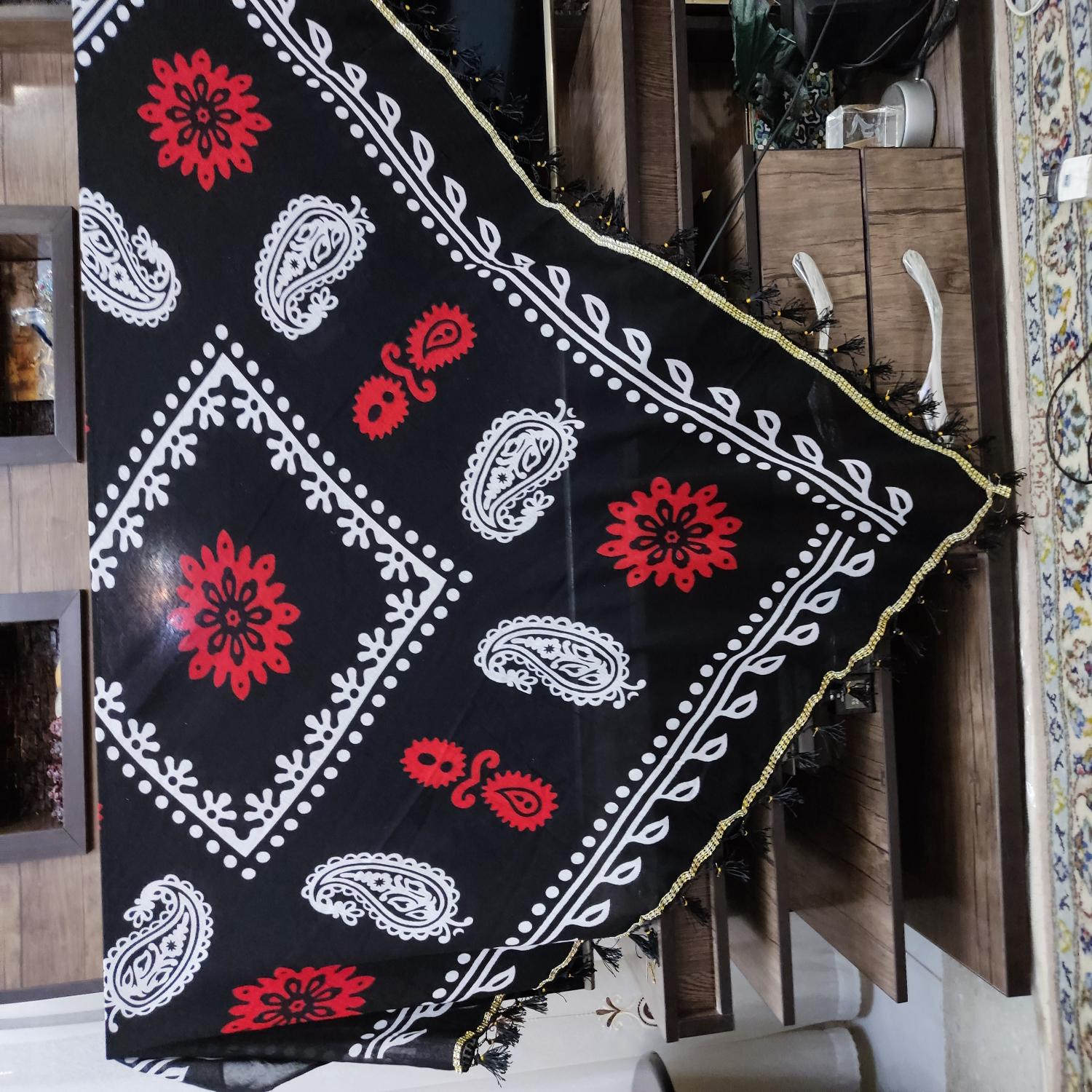 Handmade Kurdish Scarf - Ethnic Boho Floral Design - ShopiPersia
