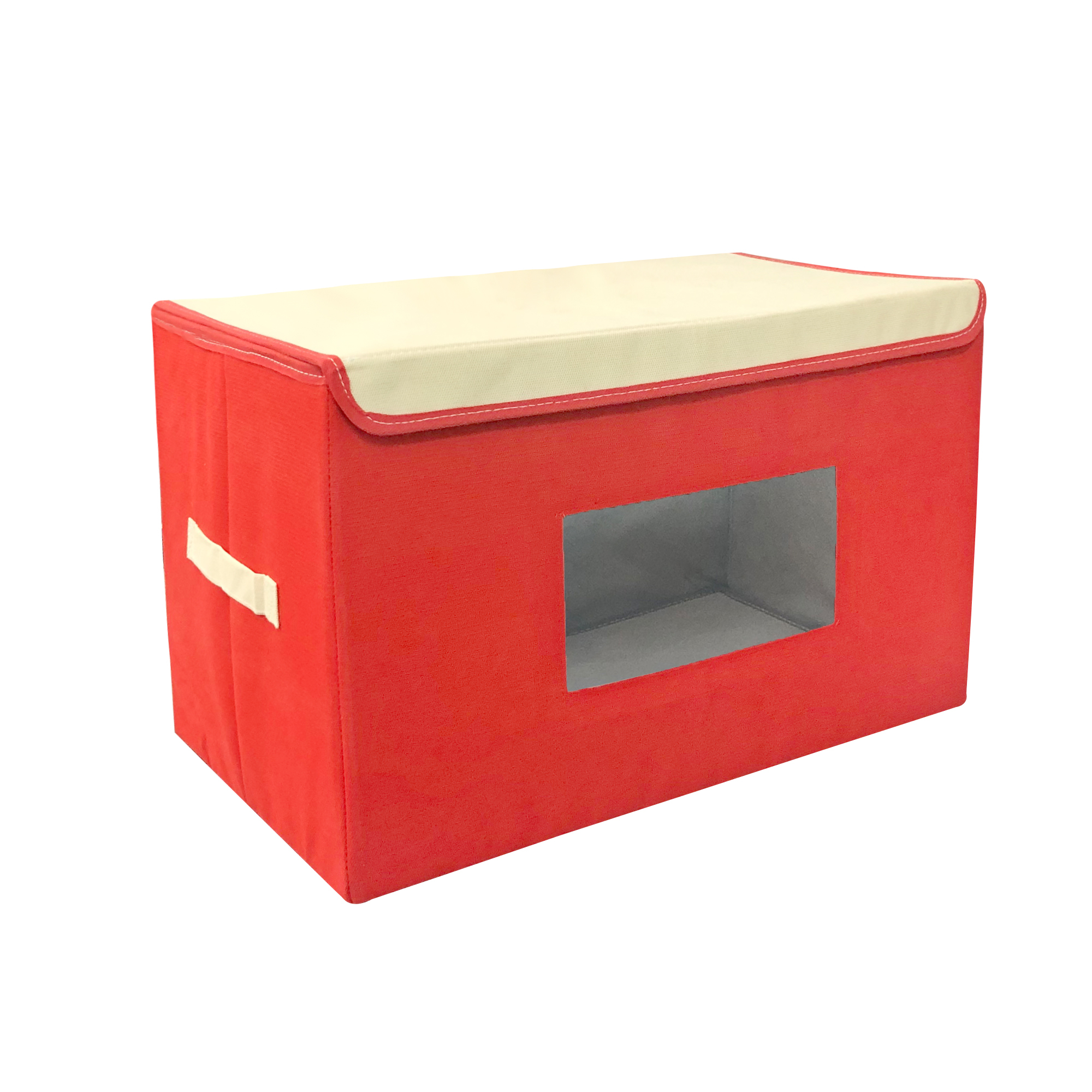 Large Size Soft Clothes Organizer – Fabric Storage Box with Lid and ...