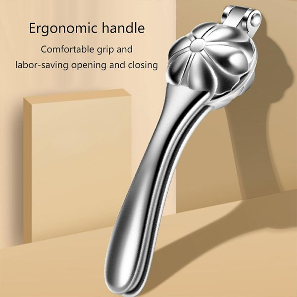 Stainless Steel Lever Nutcracker – Steel Handle & Body, Ergonomic, for ...