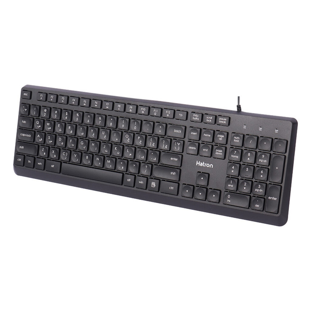 Hatron HKC215 Wired Keyboard and Mouse Combo with Persian Keycaps ...