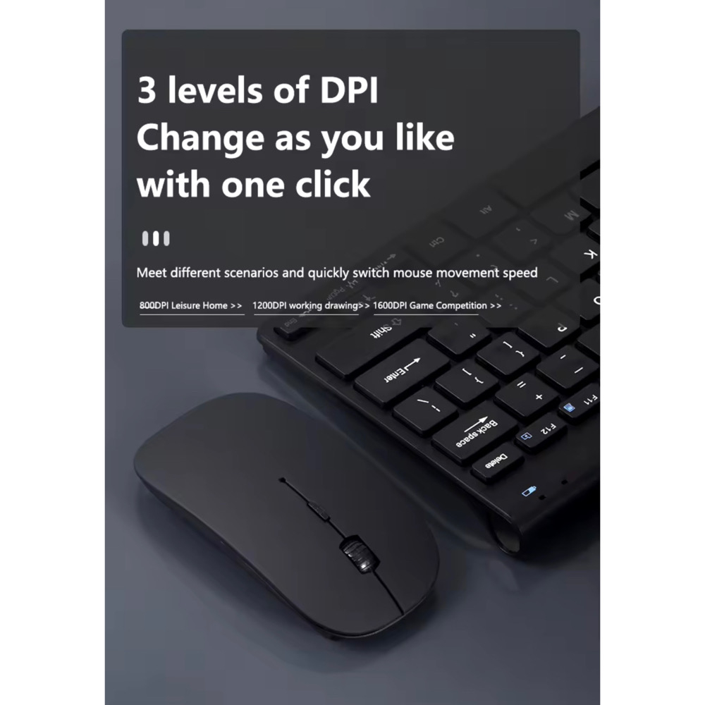 Mini Wireless Keyboard KB_201 with Mouse – Compact and Ergonomic Design ...