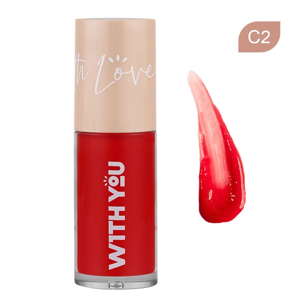 WITH YOU Creamy Rosy Lip Tint – Shade C2, Buildable Color, Natural Look ...