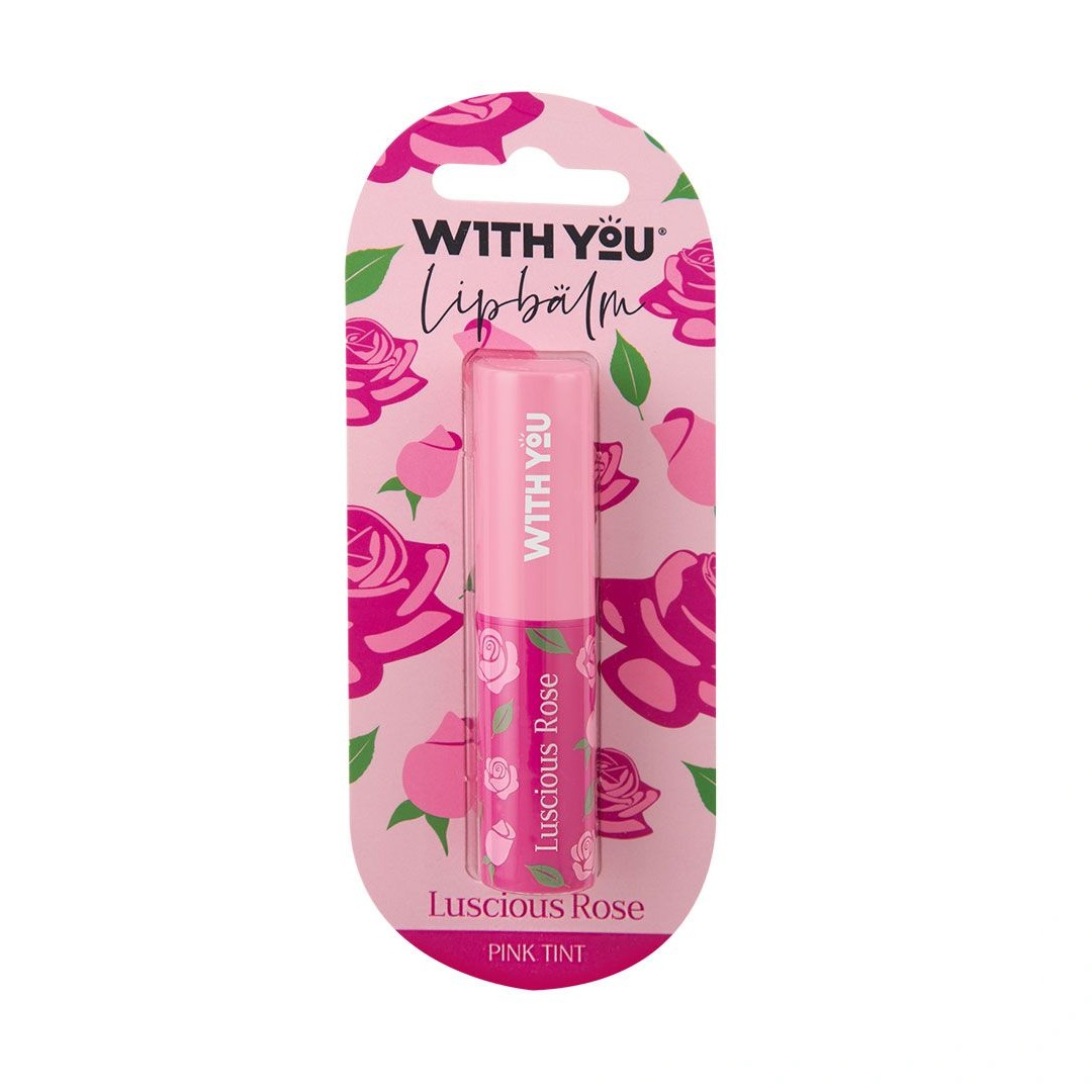WITH YOU Halal Lip Balm – Rose Flower Variant, Hydrating & Smooth ...