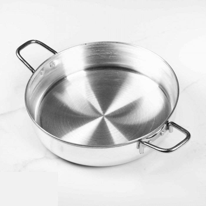 5-Piece Aluminum Frying Pan Set with Metal Double Handles – Non-Stick ...