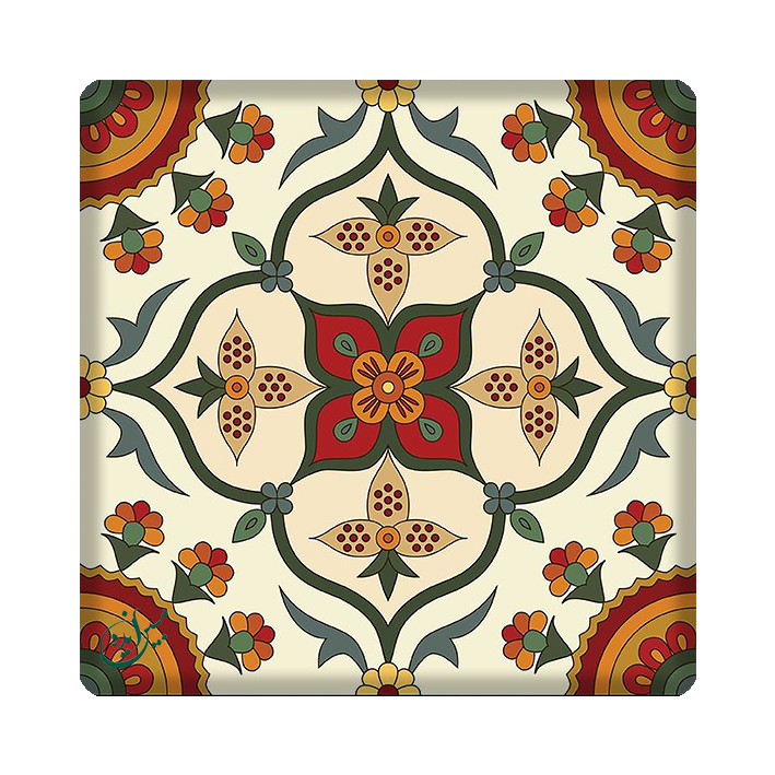 Artisanal Relief Persian Backsplash – Kiln-Fired Floral Ceramic Art ...
