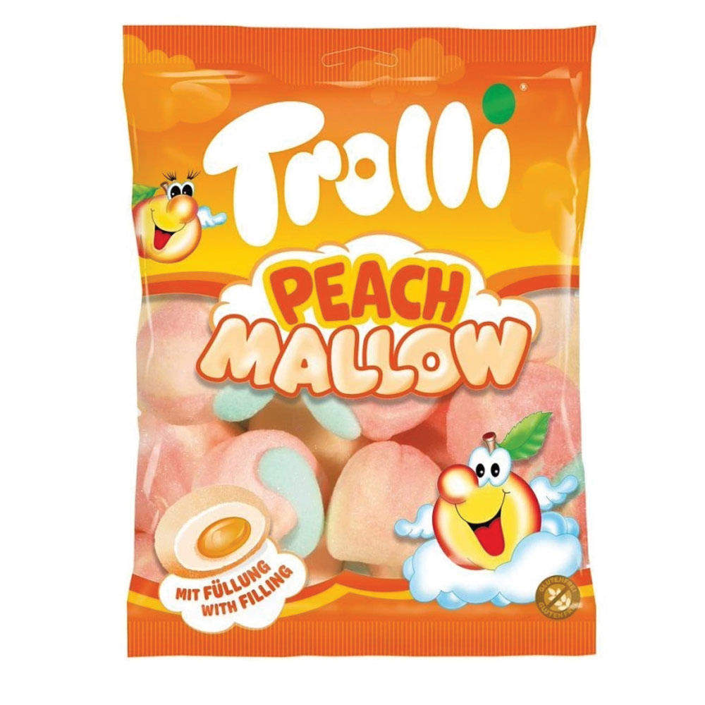 Halal Peach Marshmallow with Chocolate Filling – Trolli (150g ...