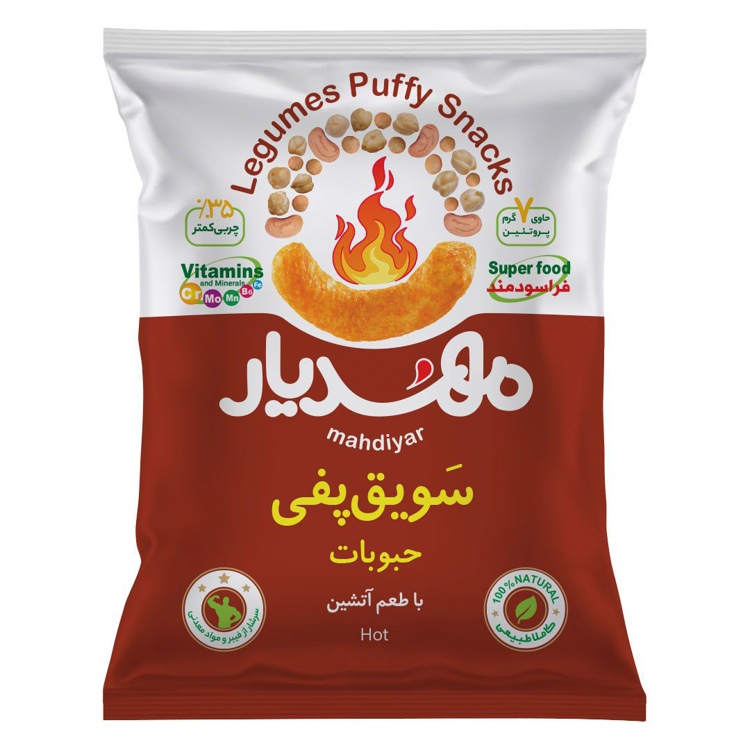 Mahdiyar Spicy Puffed Grain & Legume Snack – Healthy Savigh-Based ...